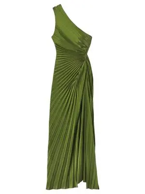 A.L.C. Lara Pleated One Shoulder Gown - Ivy