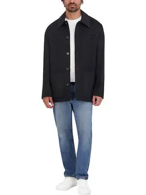 Cole Haan Novelty Topper Coat Black