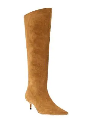 STAUD Sebastian Suede Kitten Heel Boots