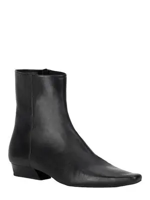 Staud Wally Flat Ankle Boots Black