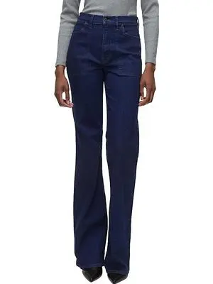 Veronica Beard Crosbie High Rise Flare Jeans - Indigo Rinse