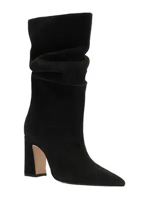 Schutz Harriet Suede Slouch Boots Preto