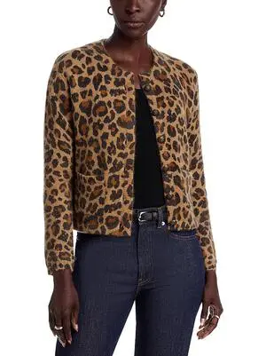 Kobi Halperin Leopard Print Cardigan - Natural Multi