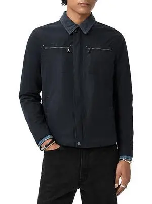 John Varvatos Calvin Waxed Cotton Work Jacket - Navy