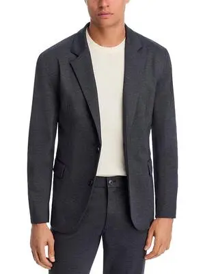 Hugo Anton Extra Slim Fit Melange Soft Jacket Black/ Charcoal