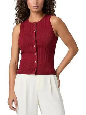 Paige Leira Sweater Tank - Cranberry
