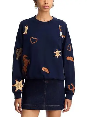 AQUA Western Graphic Sweatshirt
