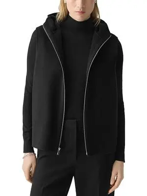 Theory Hooded Wool & Cashmere Vest - Black