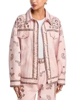 ALEMAIS Akia Denim Jacket - Pink