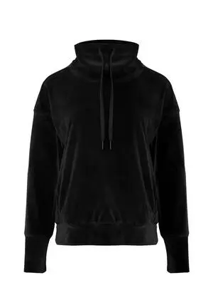 LYGIA & NANNY Plush-texture Hoodie - Black