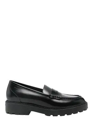 Bally Leather Platform Loafers - Black