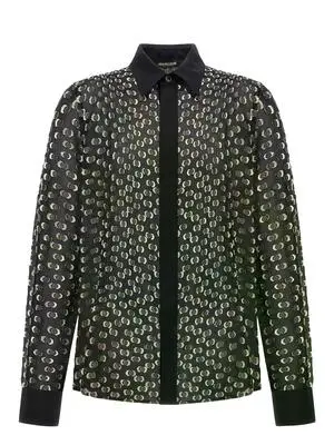 Roberto Cavalli Patterned Shirt - Black