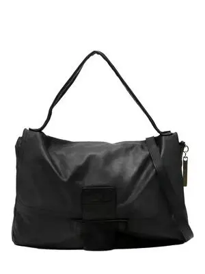 CATERINA LUCCHI Flap-detail Leather Shoulder Bag - Black