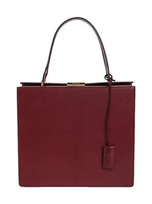 TOM FORD Grained Leather Top Handle Bag - 1r008 Ruby Red
