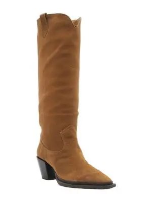 AREZZO Dakota Knee High Western Boot - Stracci