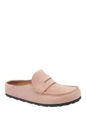 BIRKENSTOCK Naples Clog Pink Clay Suede