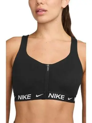 Nike Indy Dri-fit Zip Front Sports Bra - Black