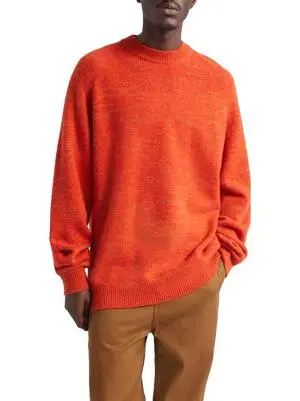 Frenckenberger Cashmere And Wool Crewneck Sweater - Red /orange