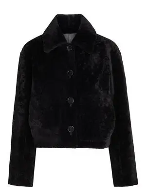 JOSEPH Alloway Reversible Shearling And Leather Jacket - Black
