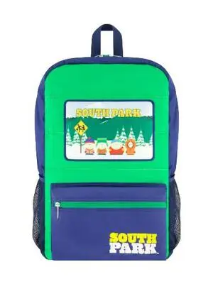NICK SOUTH PARK Quilted Backpack With Patches - Green