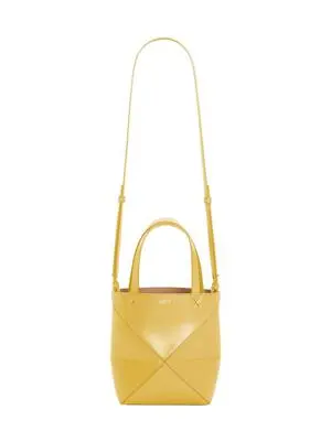 Loewe Mini Puzzle Fold Tote - Bright Ochre