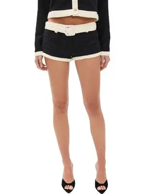 Lioness Afterglow Mini Shorts - Onyx Tweed