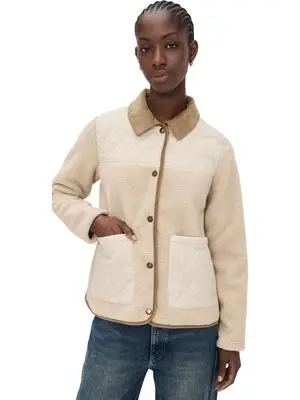 Barbour Laurel Fleece Jacket - Natural/blanc