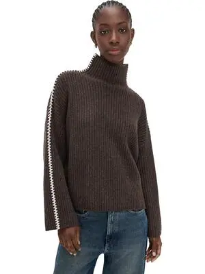 Rag & Bone Ingrid Wool Turtleneck - Brown