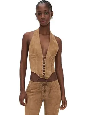 MIAOU Lace Up Mara Corset