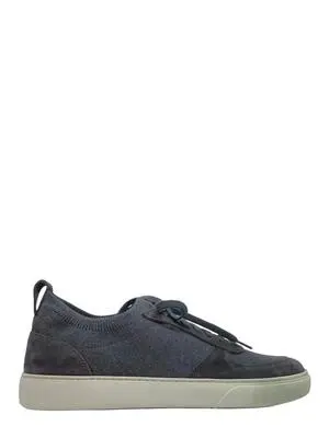 HENDERSON BARACCO Knit-suede Sneakers - Grey