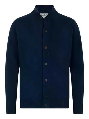 MC2 SAINT BARTH High-neck Button Cardigan - Blue
