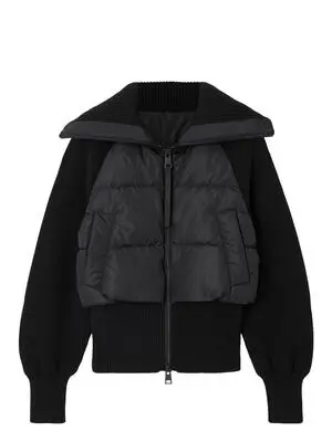 Canada Goose Hybridge Astoria Wool-trimmed Jacket - Black