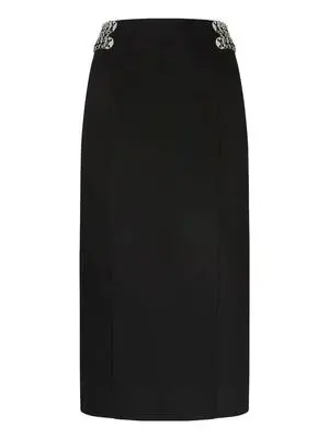Pinko Chain-embellished Pencil Skirt - Black