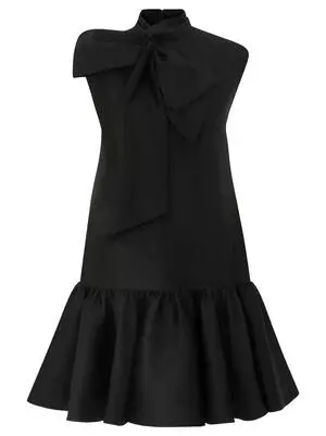 Zimmermann Tie-neck Mini Dress - Black