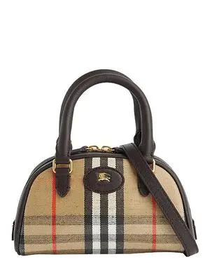 Burberry Highlands Mini Bowling Top-handle Bag - Sand