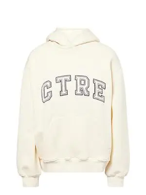 THE COUTURE CLUB Relaxed-fit Cotton-jersey Hoodie - Buttermilk