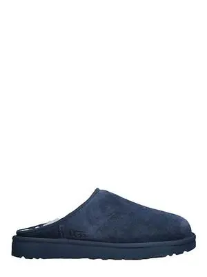 UGG Classic Slip-On Suede And Shearling Slippers Navy