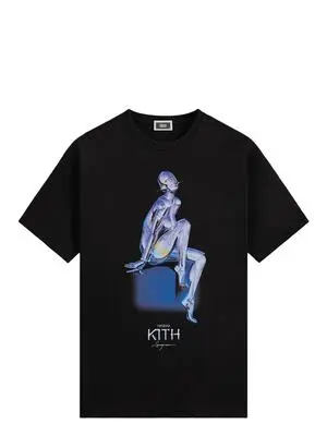Kith For Nanzuka Gallery Sorayama Model A Stitch Tee - Black