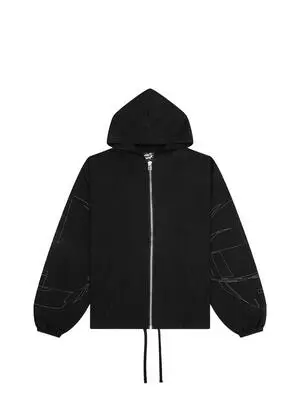PLEASURES Digital Zip Poncho Hoodie - Black