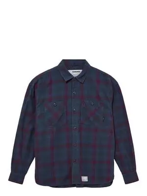 NEIGHBORHOOD Savage Tartan Check Long-sleeve Shirt - Blue