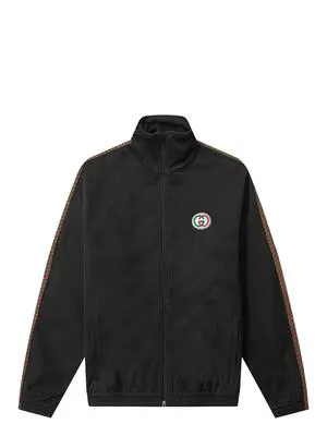 Gucci Mesh Oversized Jacket With Patch - Black