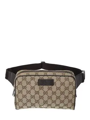 Gucci Original Gg Canvas Waist Pouch - Brown