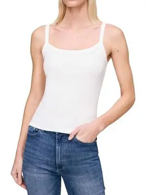 DL1961 Ribbed Tank - White