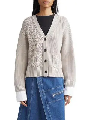 3.1 PHILLIP LIM Wool Cable Cardigan