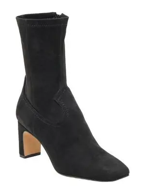 Dolce Vita Roan Block Heel Bootie - Onyx Stella Suede