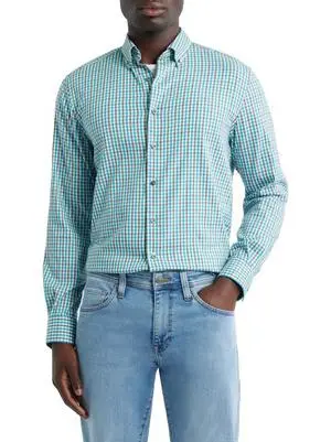 Johnnie-o Kirtland Check Stretch Button-down Shirt - Maliblu
