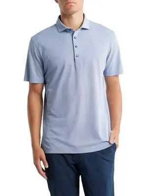 Johnnie-o Clegg Solid Piqué Performance Golf Polo - Lake