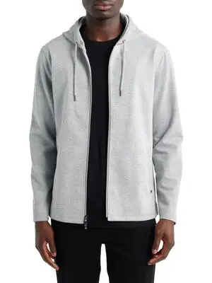 Robert Barakett Clifton Zip Up Hoodie - Light Grey