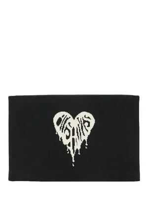 ALLSAINTS Izzy Heart Clutch - Black