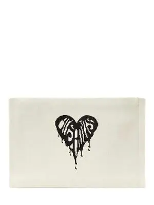 ALLSAINTS Izzy Heart Clutch - White
